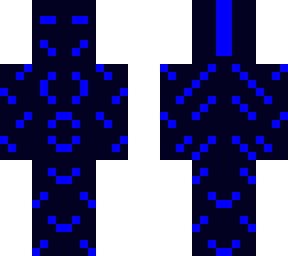 Electro blue robot | Minecraft Skin