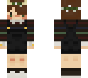 Gender Neutral kiddo but with a flower crown now | Minecraft Skin