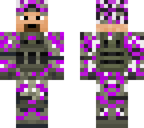 Purple Soldier | Minecraft Skin