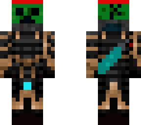 Creeper samurai | Minecraft Skin