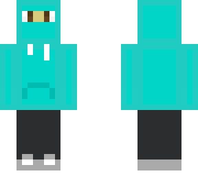 Cyan Hoodie Boy | Minecraft Skin