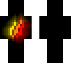 Extra Glowing Fire merch logo | Minecraft Skin