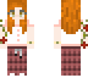 girl with roses | Minecraft Skins