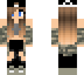 off shoulder girl | Minecraft Skin