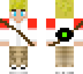 tommyinit with his disc in the back | Minecraft Skin