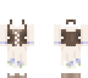 Blue corset dress | Minecraft Skin