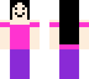 Girl with flip flop sides | Minecraft Skin