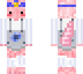 Pink Inverted Axolotl | Minecraft Skin