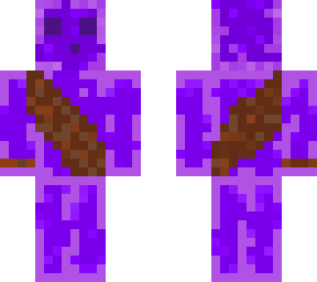 purple slime flux corruption cave caveman man primitive | Minecraft Skins