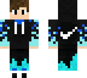 CYAN FIRE BOY | Minecraft Skin