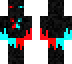 Elemental enderman with creeper jacket | Minecraft Skin