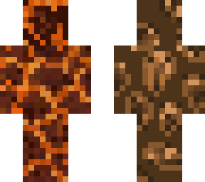 magma and soul sand block | Minecraft Skin