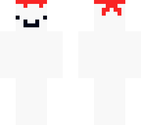 Simple white skin with headband | Minecraft Skin