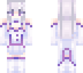 Emilia Re Zero Minecraft Skins