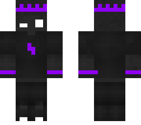 Black and purple skin | Minecraft Skin
