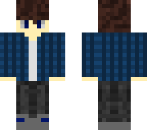 Blue Flannel shirt | Minecraft Skin