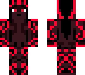 Brown guy with red things | Minecraft Skin