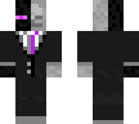 Ender-skeleton in a suit | Minecraft Skin