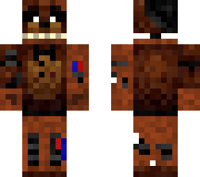 Fixed Ignited freddy | Minecraft Skin