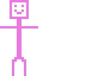 pink stick man | Minecraft Skin