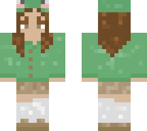 ** frog hat girl ** | Minecraft Skin
