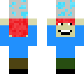 Diamond ore man | Minecraft Skin