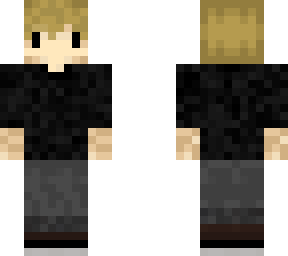 Grian With a black shirt and different coloured hair | Minecraft Skin