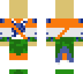 India uniform with editable head | Minecraft Skin