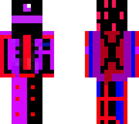 puple and black | Minecraft Skins