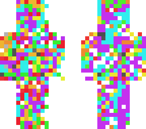 Rainbow Scribble | Minecraft Skin