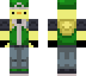 Duck Pokemon Trainer Green | Minecraft Skin