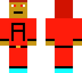 Red ninja without mask | Minecraft Skin