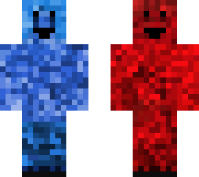 blue and red | Minecraft Skin