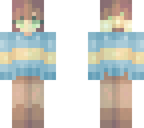 Chara With Temmie's Sweater | Minecraft Skin