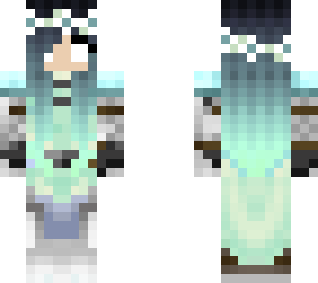 Cosmic girl in sky armor | Minecraft Skin