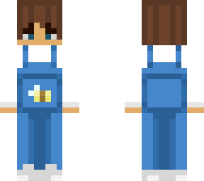 Cute bee boy with overalls. | Minecraft Skin