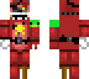 nightmare rockstar foxy | Minecraft Skin