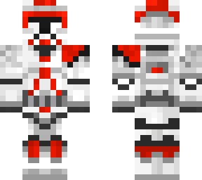 red clone trooper | Minecraft Skin