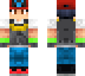 Ash Ketchum Sinnoh | Minecraft Skin
