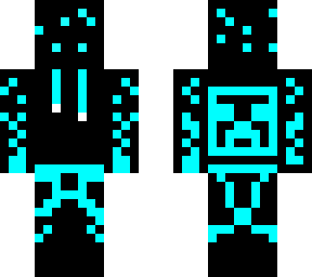 Blue and black | Minecraft Skin
