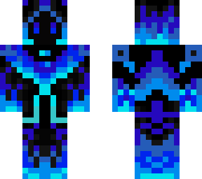 blue fire demon | Minecraft Skin