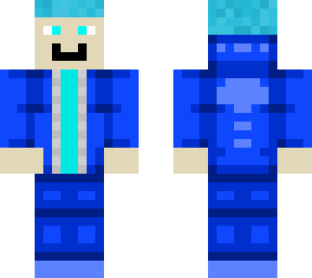 blue gamer | Minecraft Skin