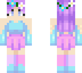 bright cute flower tiara | Minecraft Skin