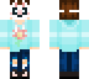 Flower Fox Mask | Minecraft Skin