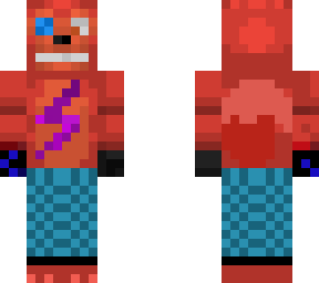 glamrock foxy | Minecraft Skins