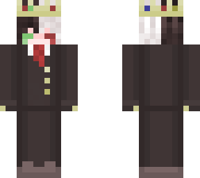 suit ranboo human black white | Minecraft Skins