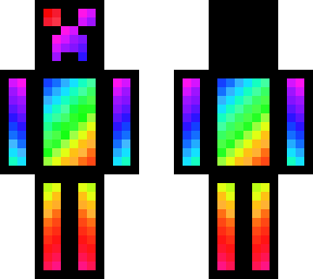 rgb creeper | Minecraft Skins
