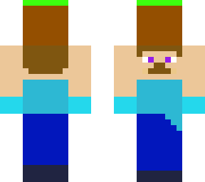 Steve Holding a block | Minecraft Skin