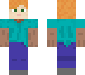 Steve with alex head | Minecraft Skin