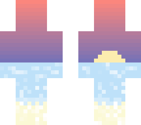 Beach sunrise | Minecraft Skin